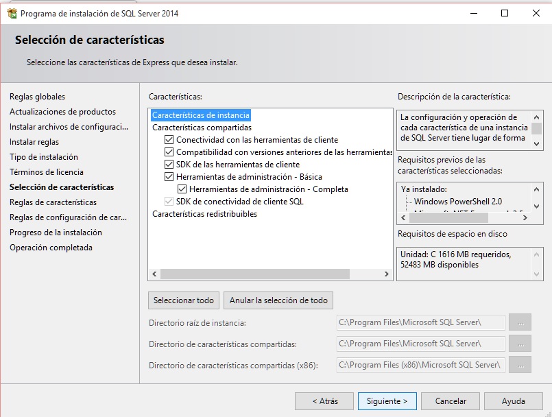 Instalación del SQL Server Management Studio